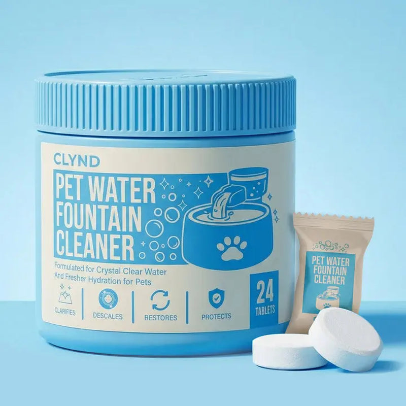 Pet Fountain Cleaning Tablets (24-Pack) – Professional Hard Water & Sl ...